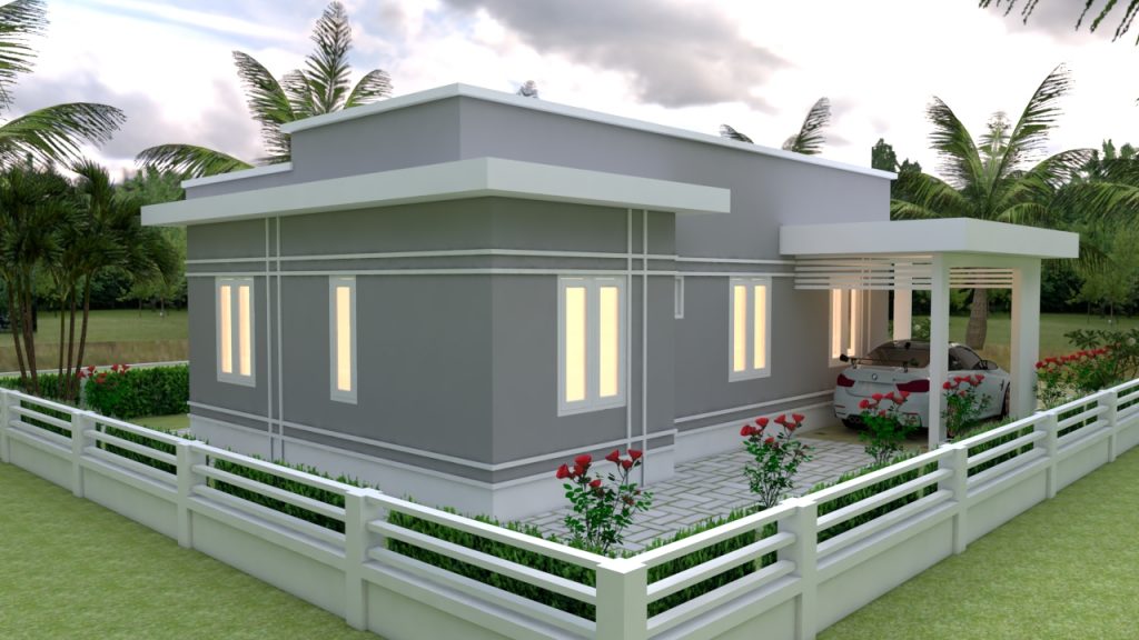 Simple Beautiful House 9x12 Meter 30x40 Feet 3 Beds - Pro Home DecorS