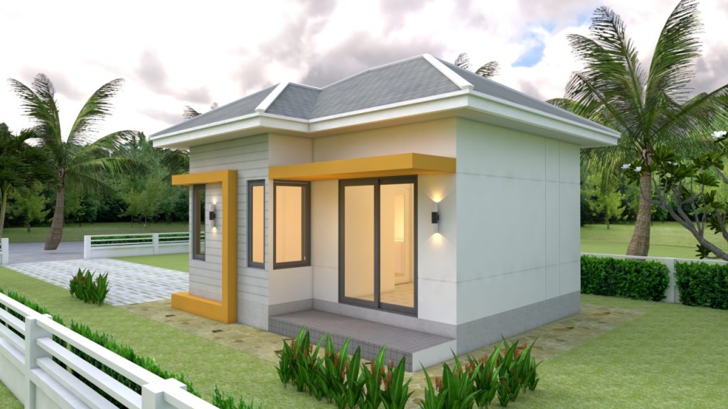 Simple Small House 5.5x6.5 with Hip Roof - Pro Home DecorS