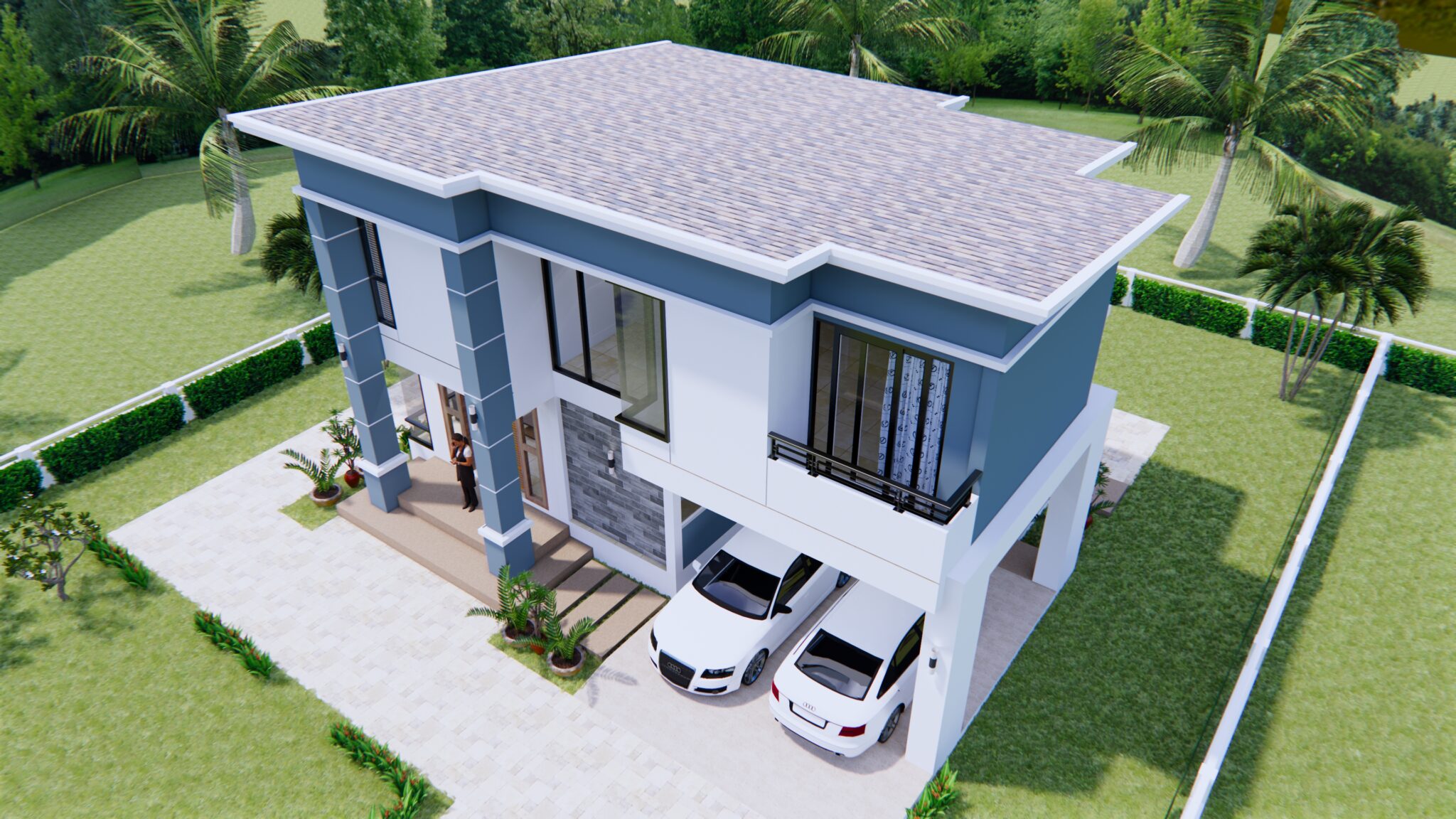 Home Plans 11x8 Meter 36x26 Feet 3 Beds - Pro Home DecorS