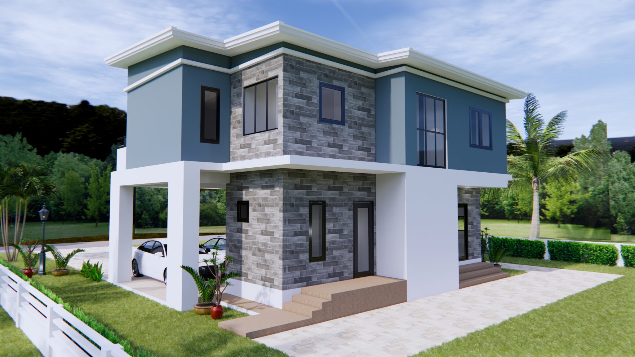Home Plans 11x8 Meter 36x26 Feet 3 Beds - Pro Home DecorS