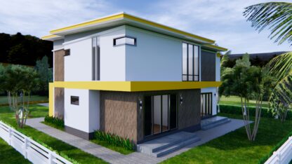 House Design 12.4x11 Meter 41x35 Feet 4 Beds - Pro Home DecorS
