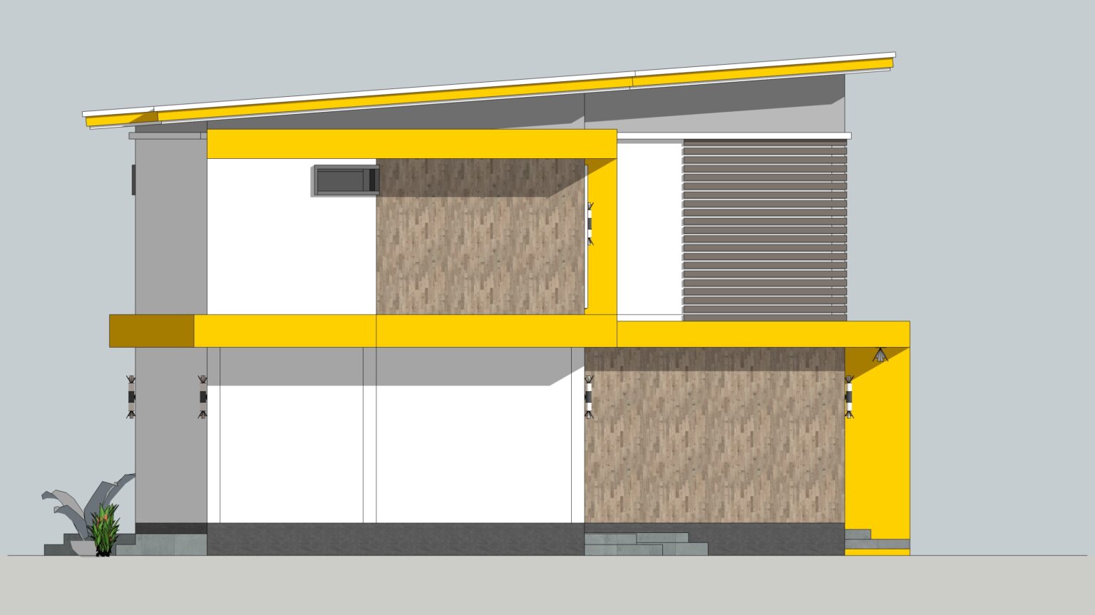 House Design 12.4x11 Meter 41x35 Feet 4 Beds - Pro Home DecorS