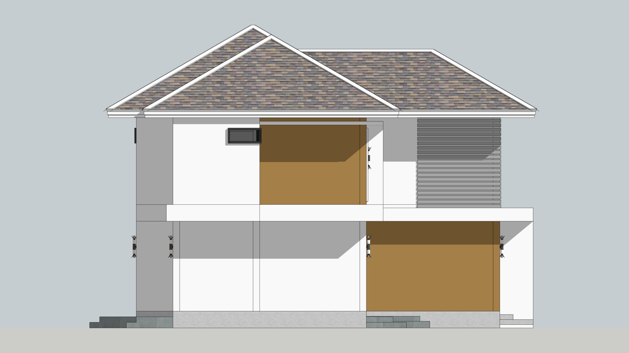 Home Designs 12.4x11 Meter 41x35 Feet 4 Beds - Pro Home DecorS