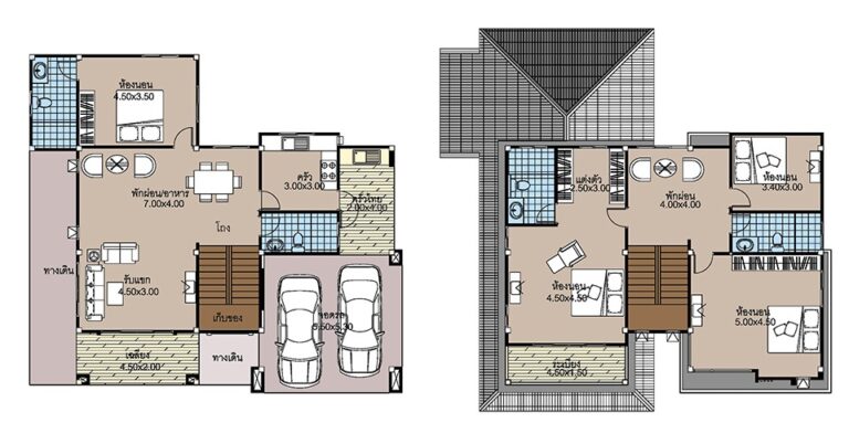 House plans 12x12.5 with 4 Beds - Pro Home DecorS