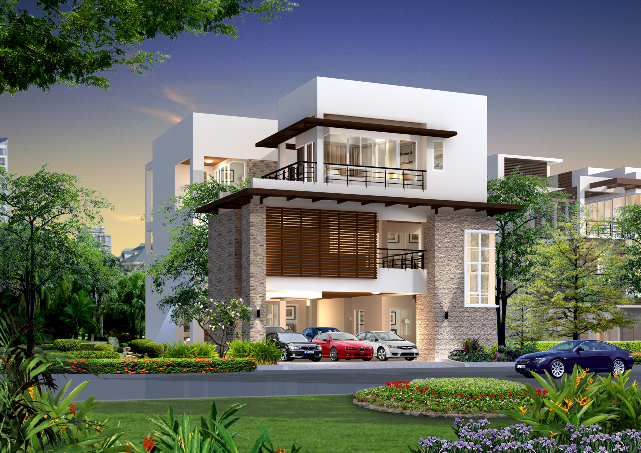House Plan Plot 14x24 Meter with 5 Bedrooms - Pro Home DecorS