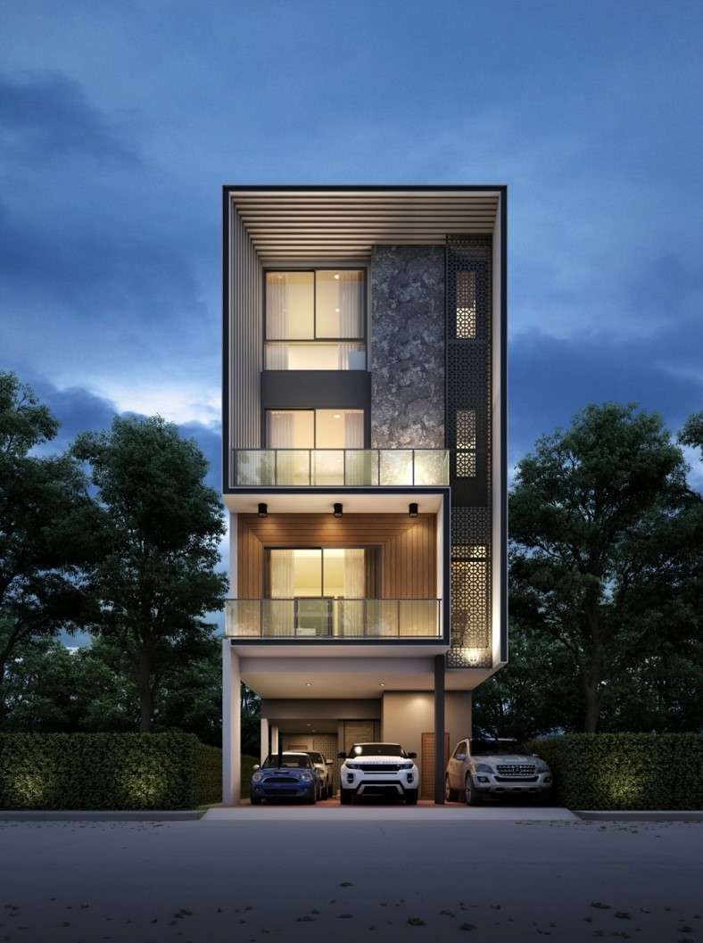 Narrow House Plot 9x20 Meter with 5 Bedrooms - Pro Home DecorS